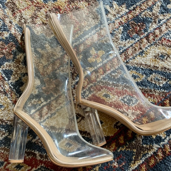 Shoes | New Clear Boots | Poshmark